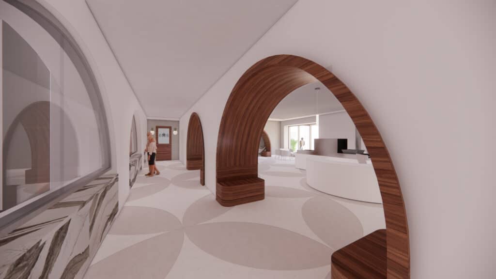 Render – Connector Arch Corridor copy – Trivers